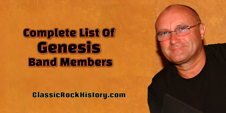 Complete List Of Genesis Band Members - ClassicRockHistory.com