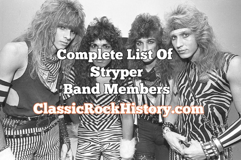 Complete List Of Stryper Band Members - ClassicRockHistory.com