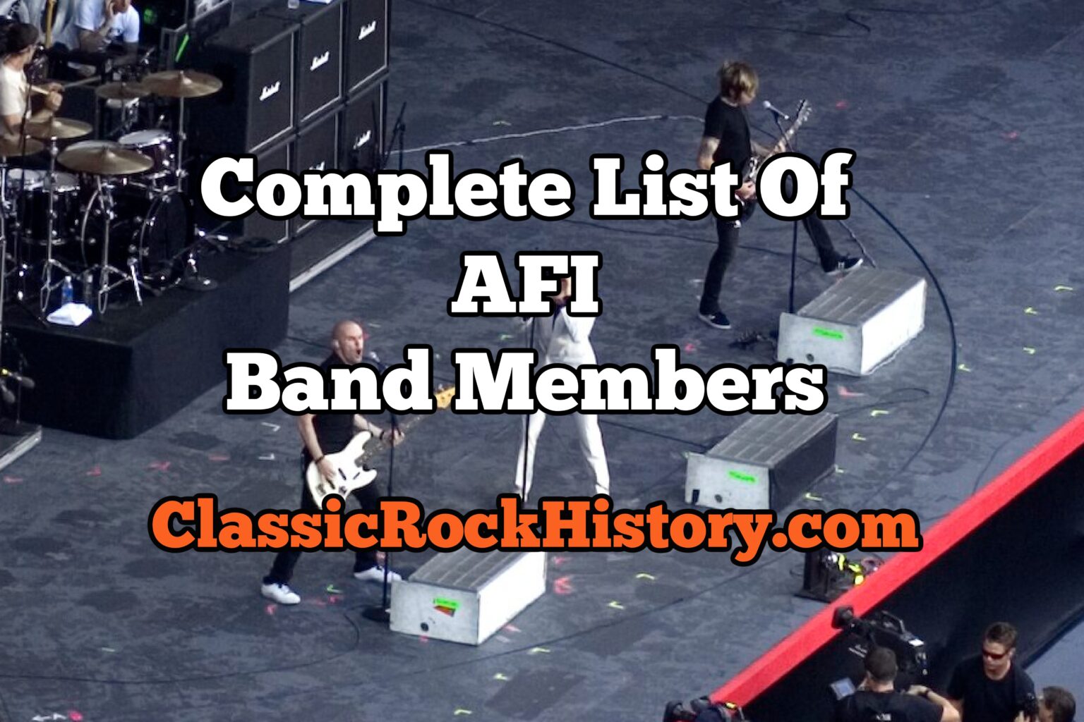 Complete List Of AFI Band Members - ClassicRockHistory.com